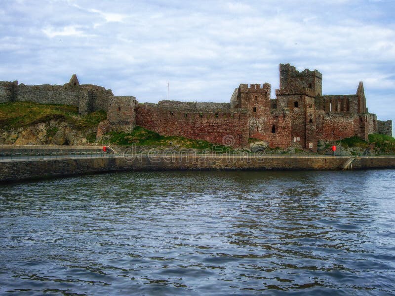 Peel Castle stock photo. Image of ruin, city, stone, house - 41650768