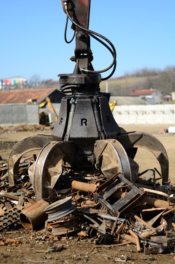 Scrap metal electro magnet stock photo. Image of junk - 69653288