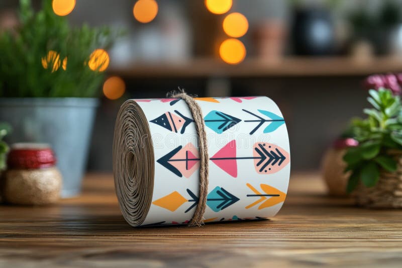 A Peel-off Arrow Sticker on a Package, Modern and Functional, Design ...