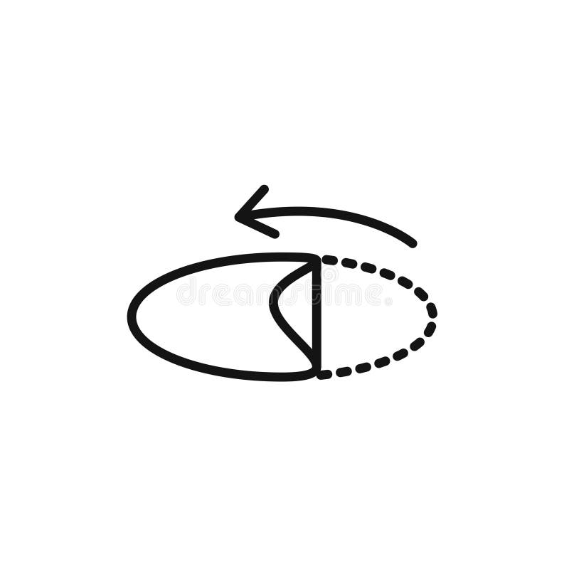 Peel Off Sticker Icon Symbol on White Background Stock Vector ...