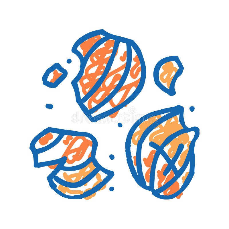 Peel of Onion Icon Doodle Illustration Stock Vector - Illustration of ...