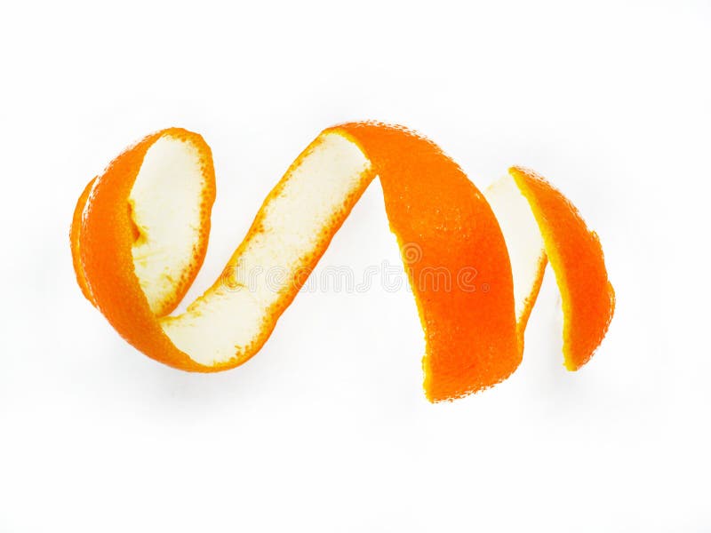 Orange peel spiral stock photo. Image of decoration, spiral - 55255370