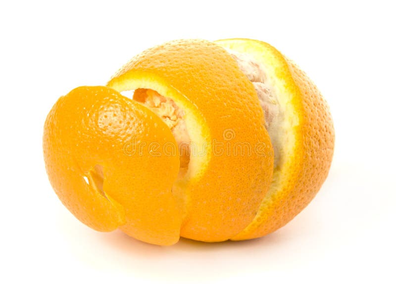 Orange peel spiral stock photo. Image of decoration, spiral - 55255370