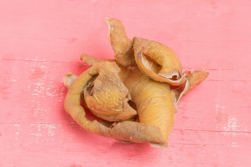 Peel Potato Dry. Piece Potato Dry on Old Wood Stock Image - Image of ...