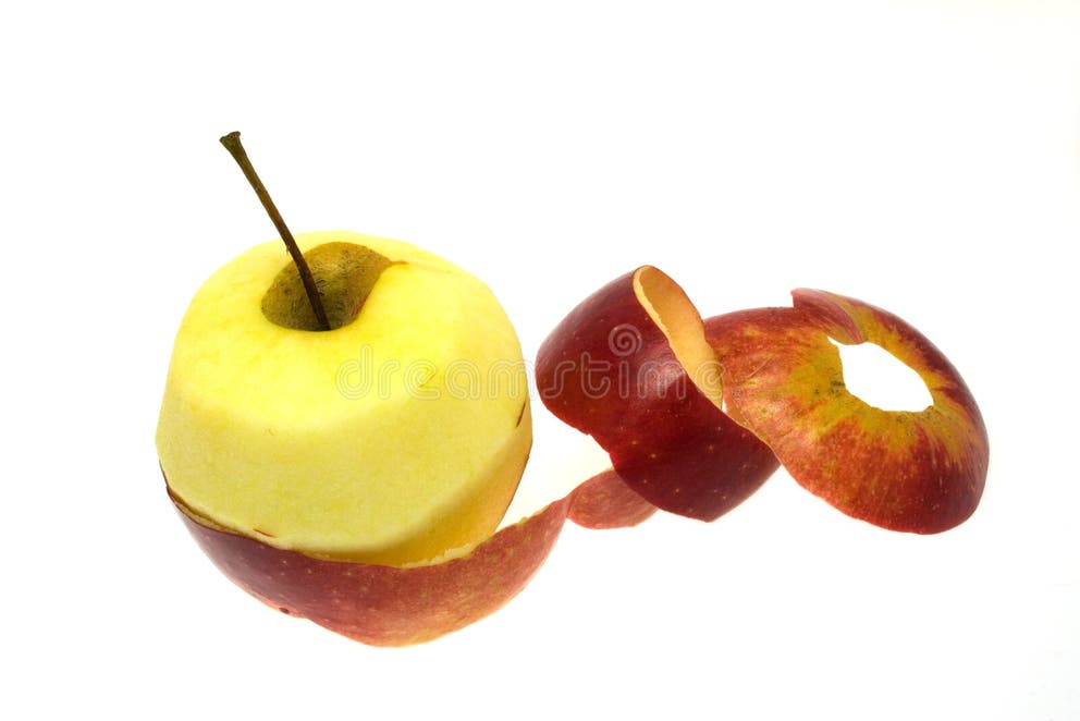 Peeled Apple stock image. Image of organic, circles, eating - 2706459