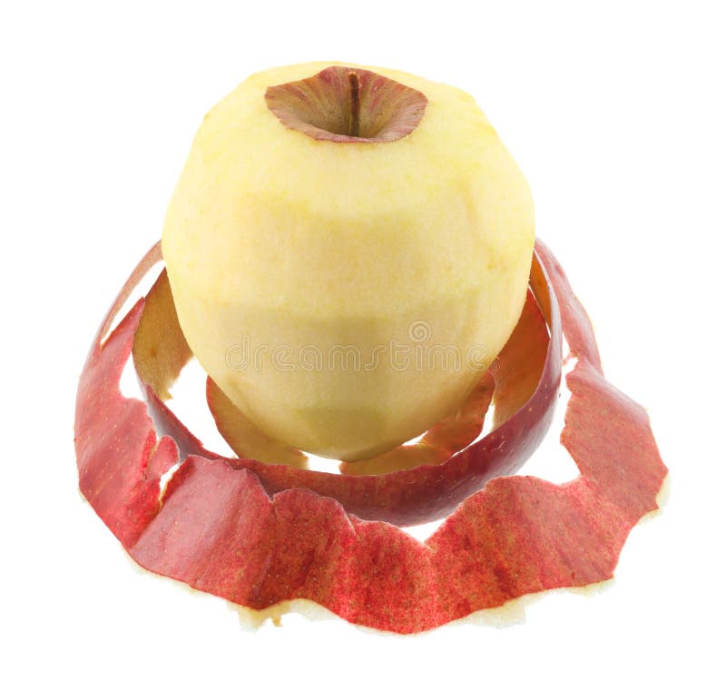Peeled red apple stock image. Image of pieces, peeled - 121688201