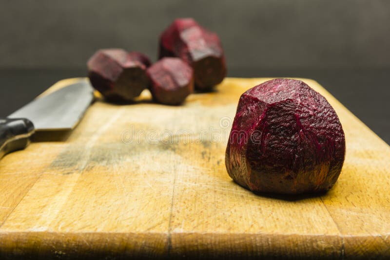 Peeled Beetroot on a Chopping Board. Stock Image - Image of energy ...