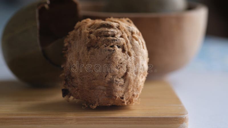 Peeled Dried Lo Han Kuo Fruit. Stock Image - Image of healthy, brown ...