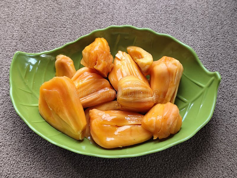 Peeled jackfruit stock image. Image of juicy, undefined - 358646859