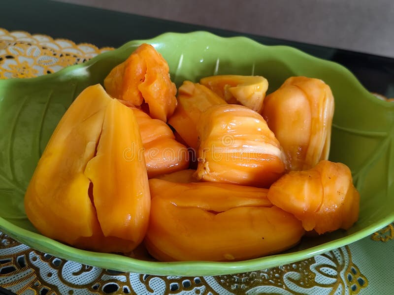 Peeled jackfruit stock image. Image of seed, studio - 358646895