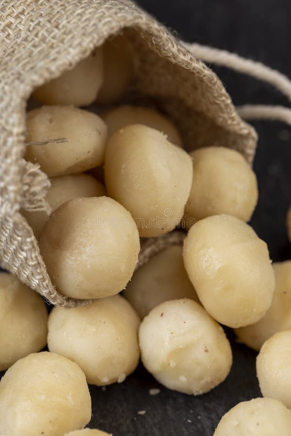 Peeled Macadamia Nuts on the Table Stock Image - Image of protein ...