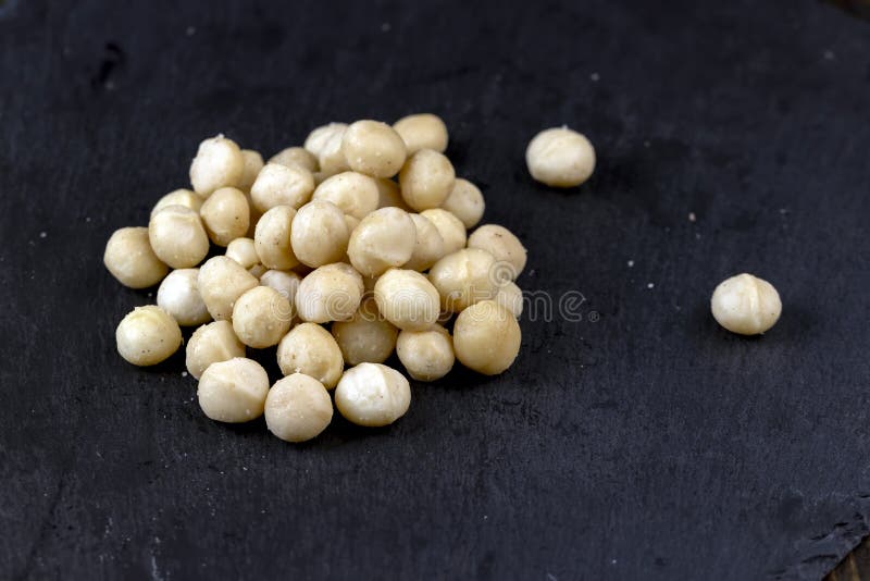 Peeled Macadamia Nuts on the Table Stock Image - Image of closeup ...