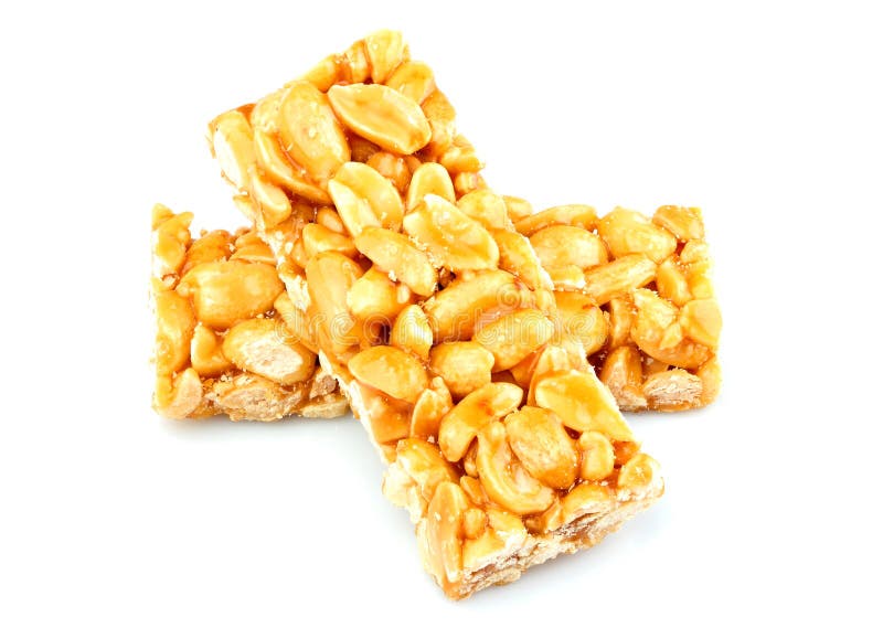 Peeled Peanuts In Caramel.Candy Bar Natural. Stock Image - Image of ...