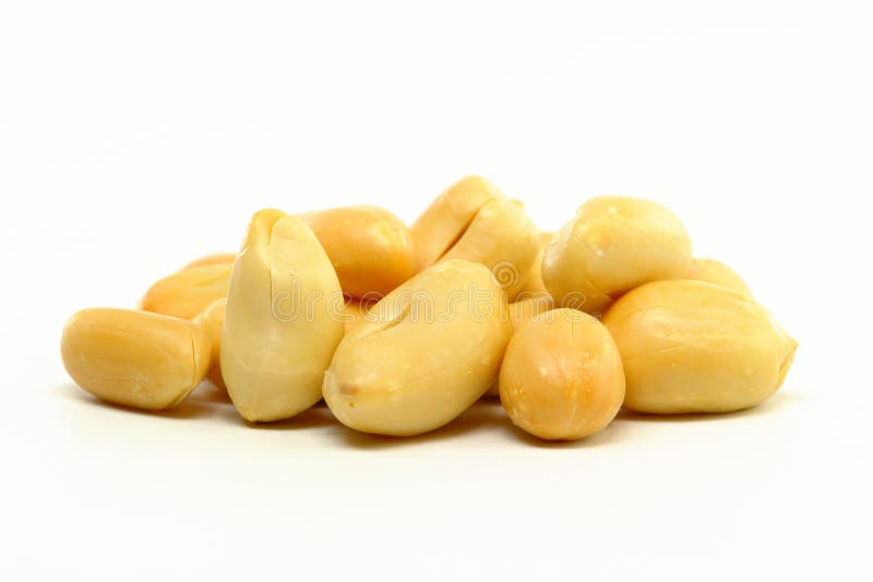 Peeled Raw Peanuts Food Background Stock Image - Image of peeled ...
