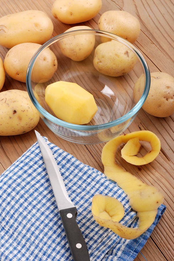 Peeled potato stock image. Image of vegetable, peel, diet - 26950885