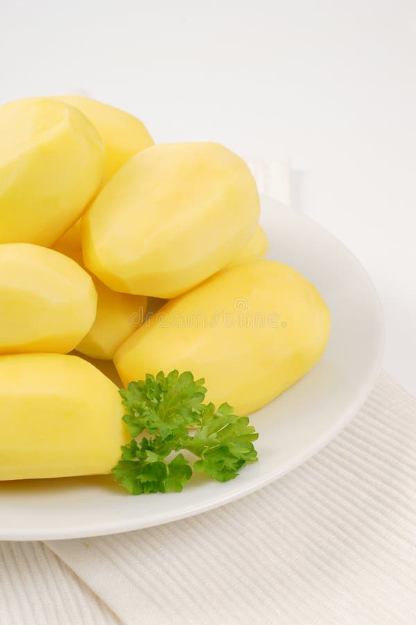 Peeled potatoes stock photo. Image of peeled, green, root - 63929532