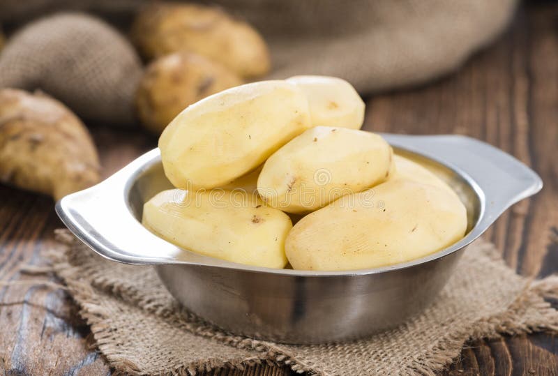 Peeled Potatoes stock image. Image of fresh, healthy - 44073909