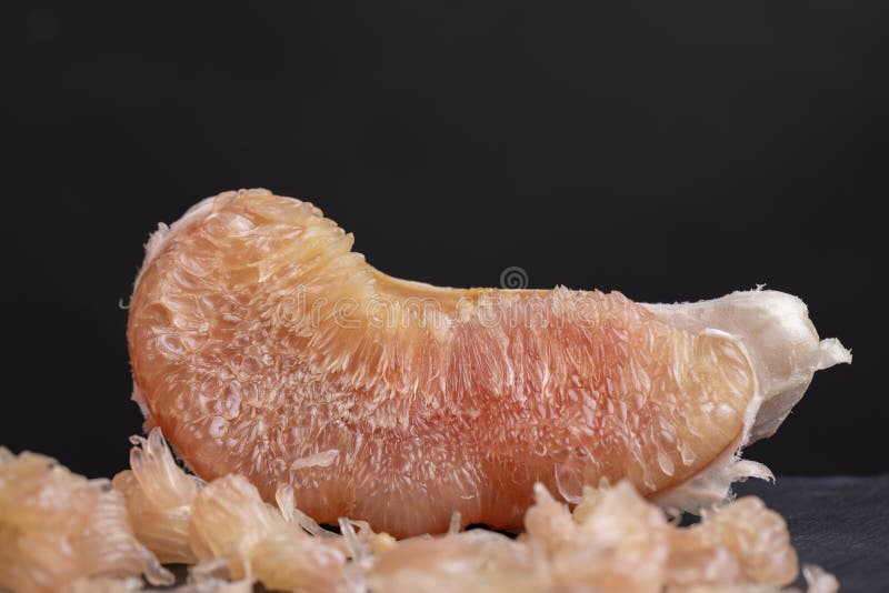 Peeled Red and Pink Pomelo on the Table Stock Photo - Image of tropical ...