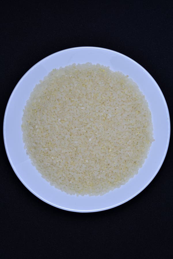 Peeled Rice in a White Plate. Food Rice Stock Photo - Image of eating ...