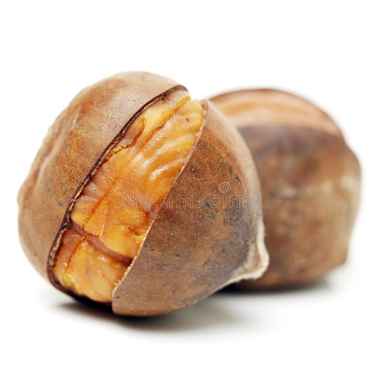 Peeled roasted chestnuts stock photo. Image of gourmet - 42660576