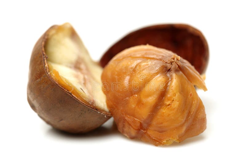 Peeled roasted chestnuts stock photo. Image of gourmet - 42660576