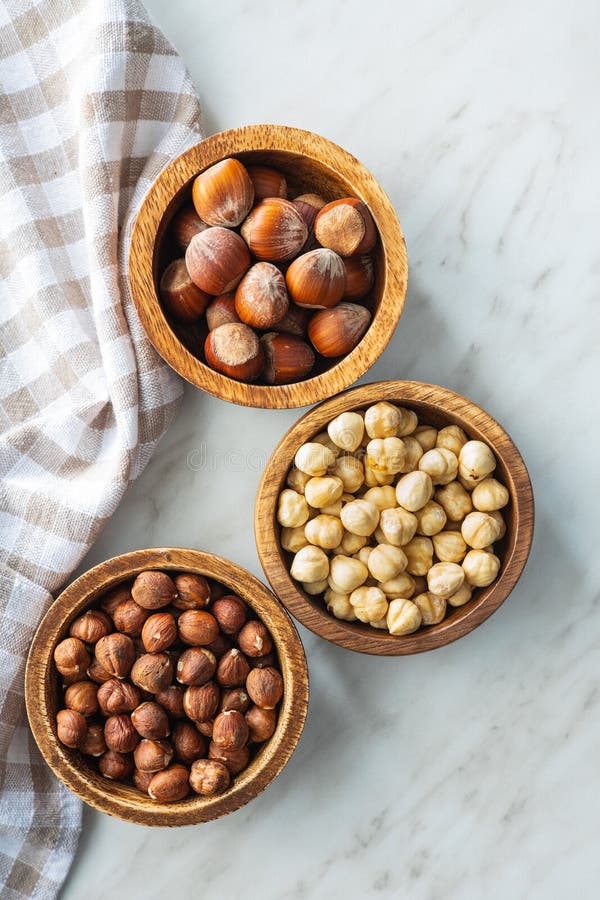 Peeled Roasted Hazelnut Kernels Stock Image - Image of dried, natural ...