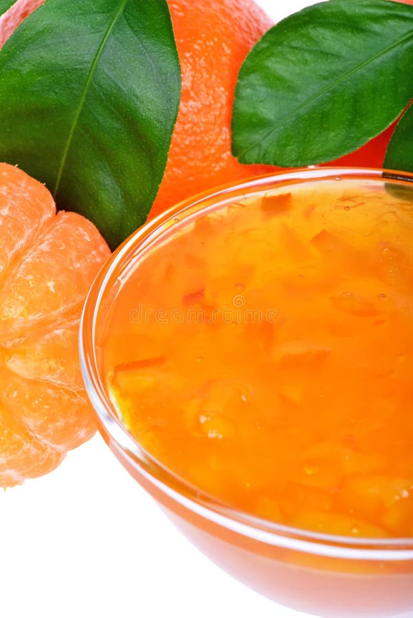 Peeled Tangerine and Tangerine Jam Stock Photo - Image of healthy ...