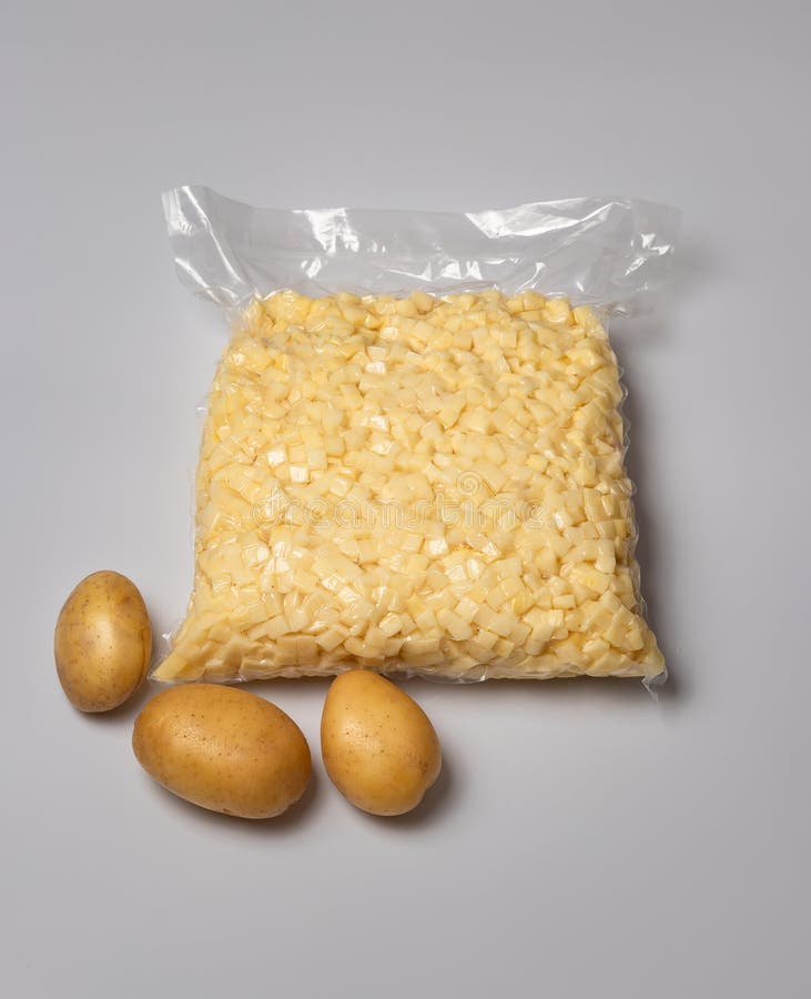 Peeled Vacuum Packed Potatoes Stock Photo - Image of stones, natural ...