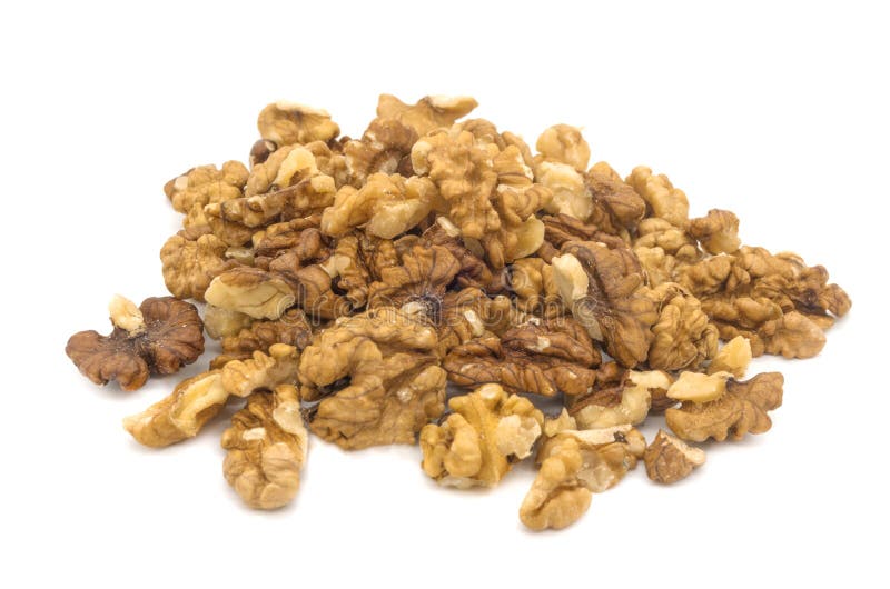 Peeled Walnut on White Background Stock Image - Image of tasty, fruit ...