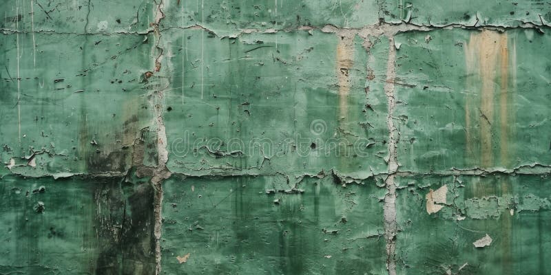 Peeling Green Wall stock image. Image of building, wall - 375174641
