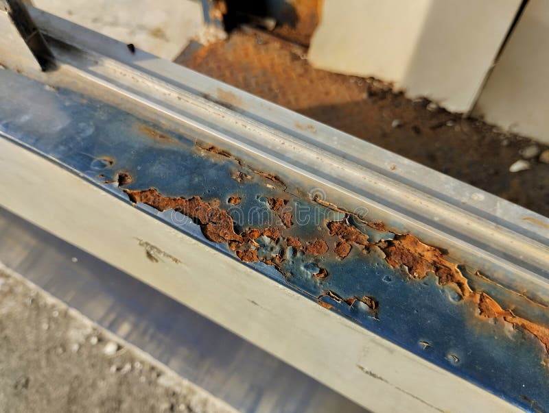 Peeling iron paint stock photo. Image of messy, rustic - 351318686