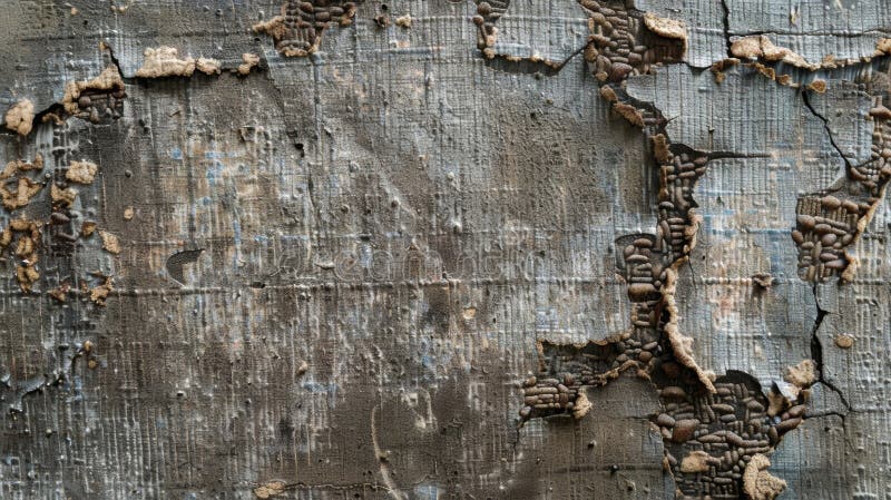 Peeling Layers and Exposed Seams Create a Bumpy and Uneven Texture on ...