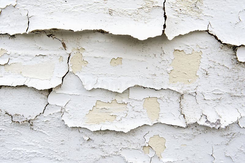 Peeling Layers of Lead Paint Being Removed from Wall Surface Stock ...