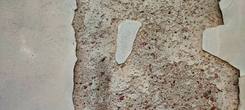 Peeling Light Gray Plastered Wall Stock Image - Image of plastered ...