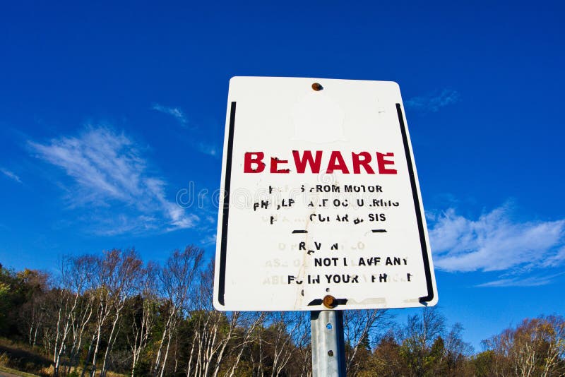 Beware sign stock image. Image of build, builder, home - 41302999