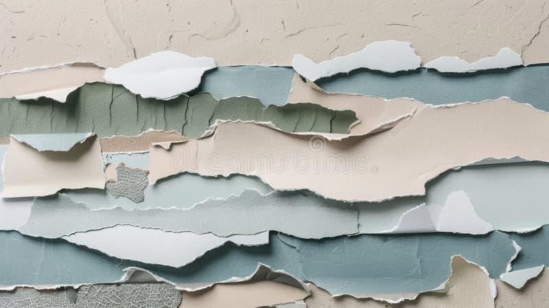 Peeling Paint Layers on a Wall Texture Close-up Stock Image - Image of ...