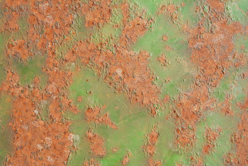 Peeling Paint and Patches of Rust on a Metal Sheet Stock Image - Image ...