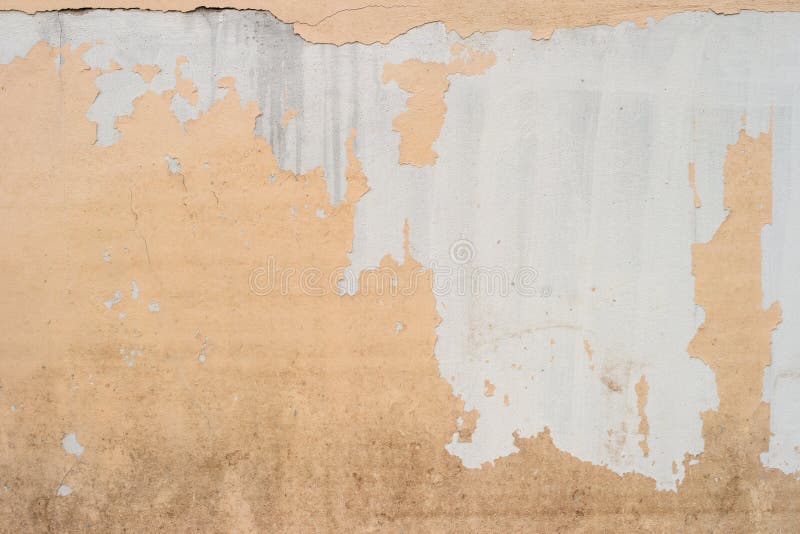 Peeling Paint Problem on a House Wall Stock Image - Image of crack ...
