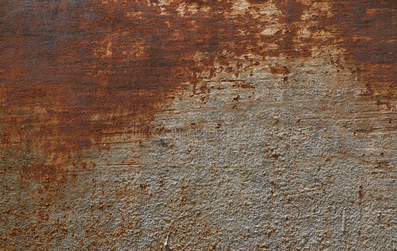 Peeling Paint on the Rust Wall. Empty for Design, Pattern, Cover ...
