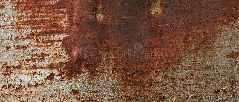 Peeling Paint on the Rust Wall. Empty for Design, Pattern, Cover ...