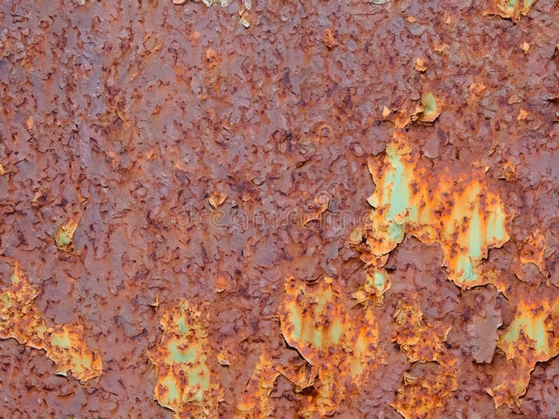 Peeling Paint Rusting Metal Rough Texture Stock Photo - Image of ...