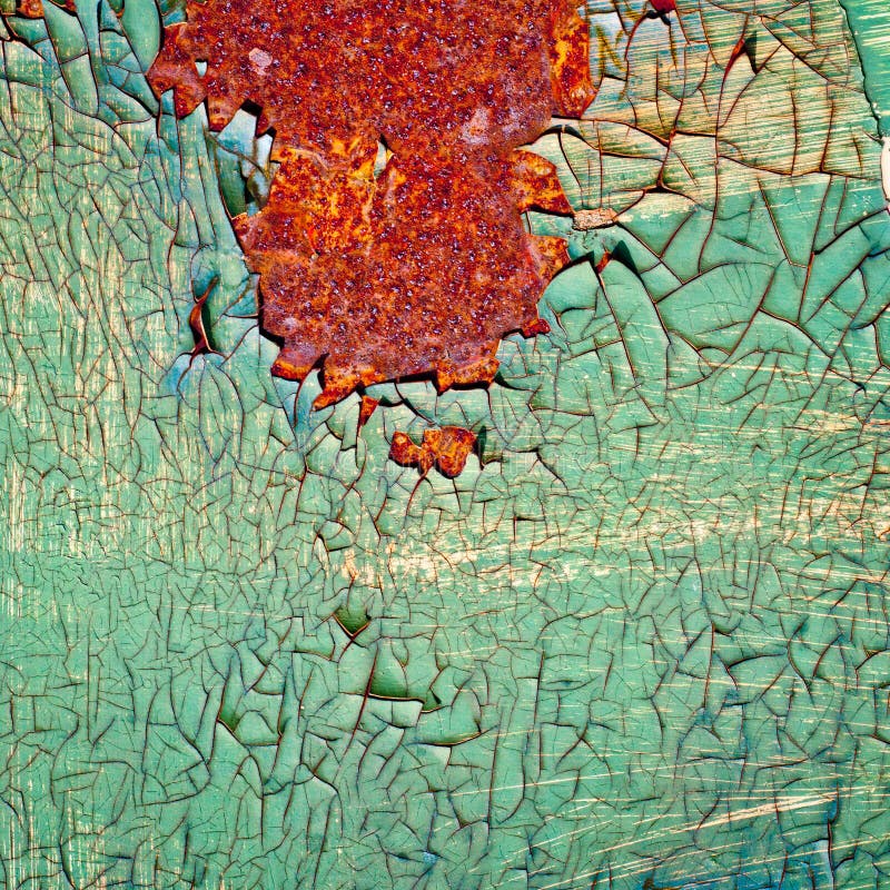 Peeling Paint on Rusty Metal Background Stock Photo - Image of abstract ...