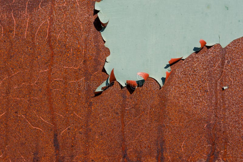 Peeling Paint on Rusty Metal Stock Image - Image of metal, broken: 38506197