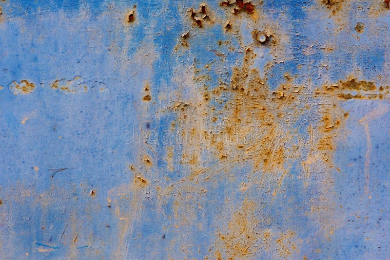 Peeling Paint on Rusty Metal Plate Stock Image - Image of rust, peeling ...
