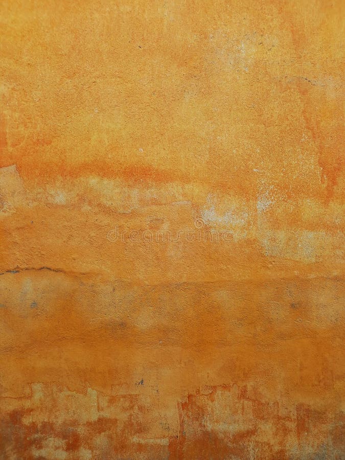 Peeling Paint and Rusty Old Metal Background. Mustard Colored Rusty ...