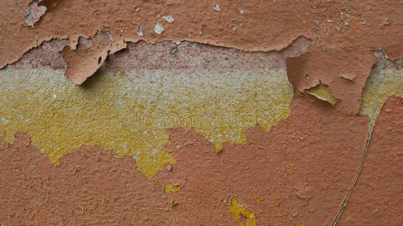 Peeling Paint on Textured Wall Reveals Layers of Color and Decay Stock ...