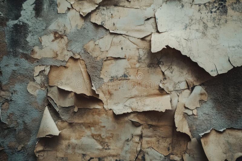Peeling Paint and Time, a Wall S Story of Decay Stock Image - Image of ...