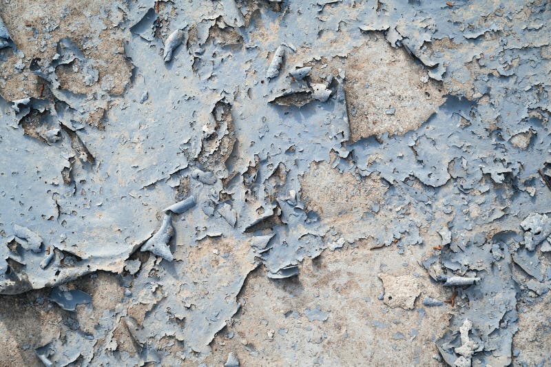 Peeling Paint on the Wall. a Concrete Wall with Old Cracked Flaking ...