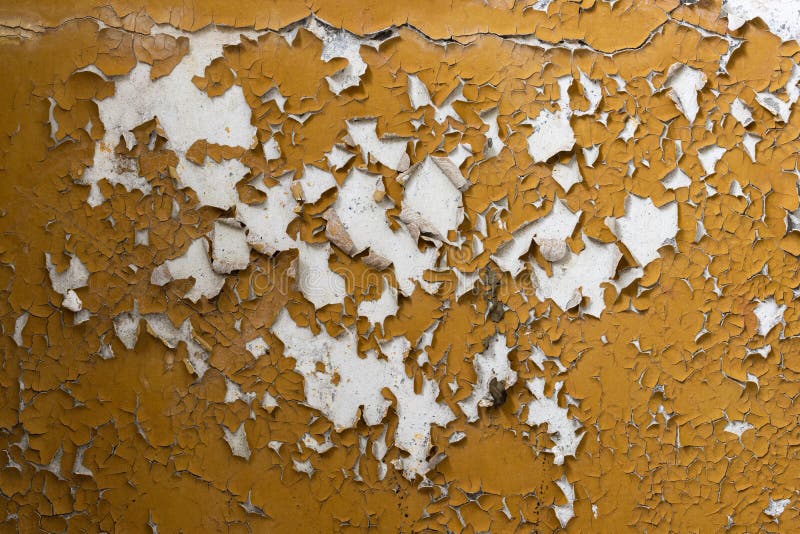 Peeling Paint on the Wall. Old Concrete Wall with Cracked Flaking Paint ...
