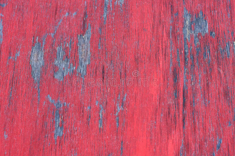 Peeling Red Paint on a Wooden Surface, Creative Background Stock Image ...